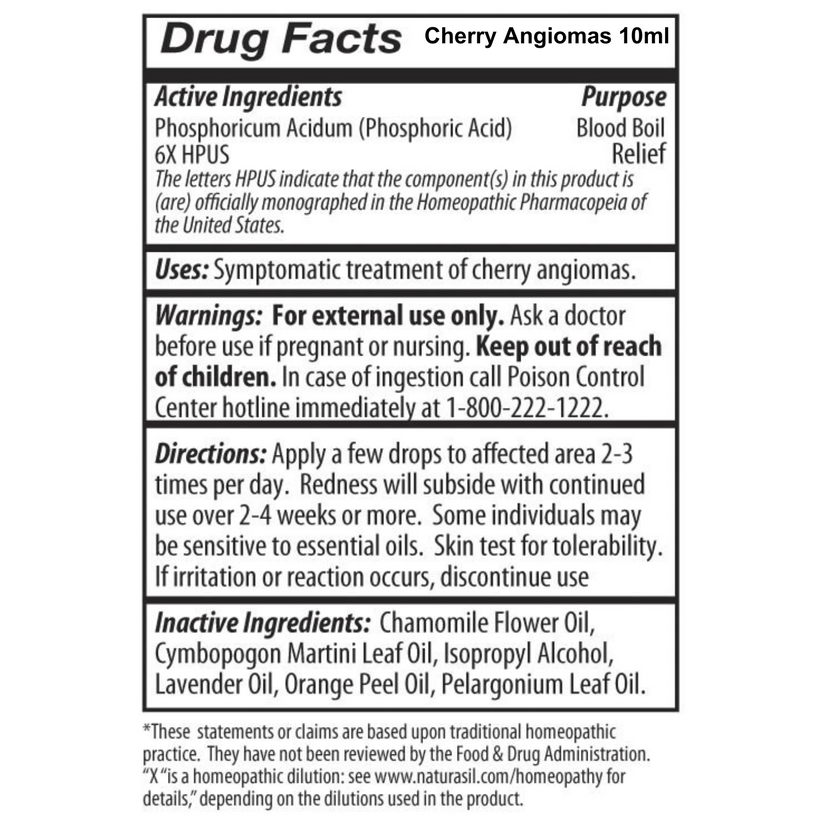 Cherry Angiomas Treatment by Naturasil