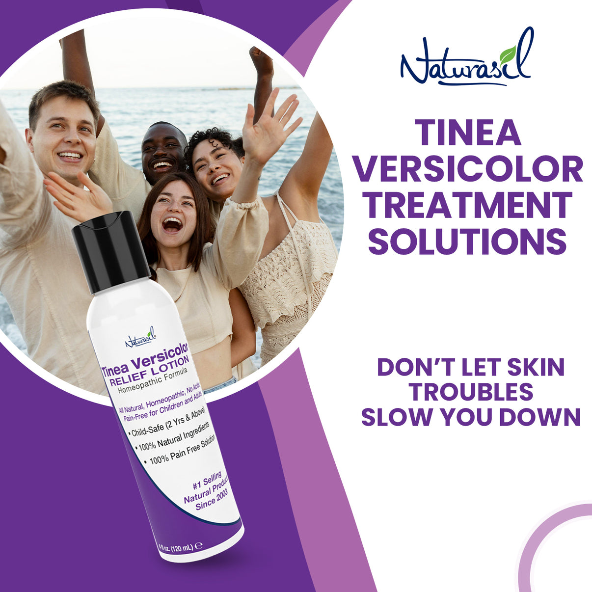 Tinea Versicolor Sulfur Medicated Lotion | 4 oz – Naturasil