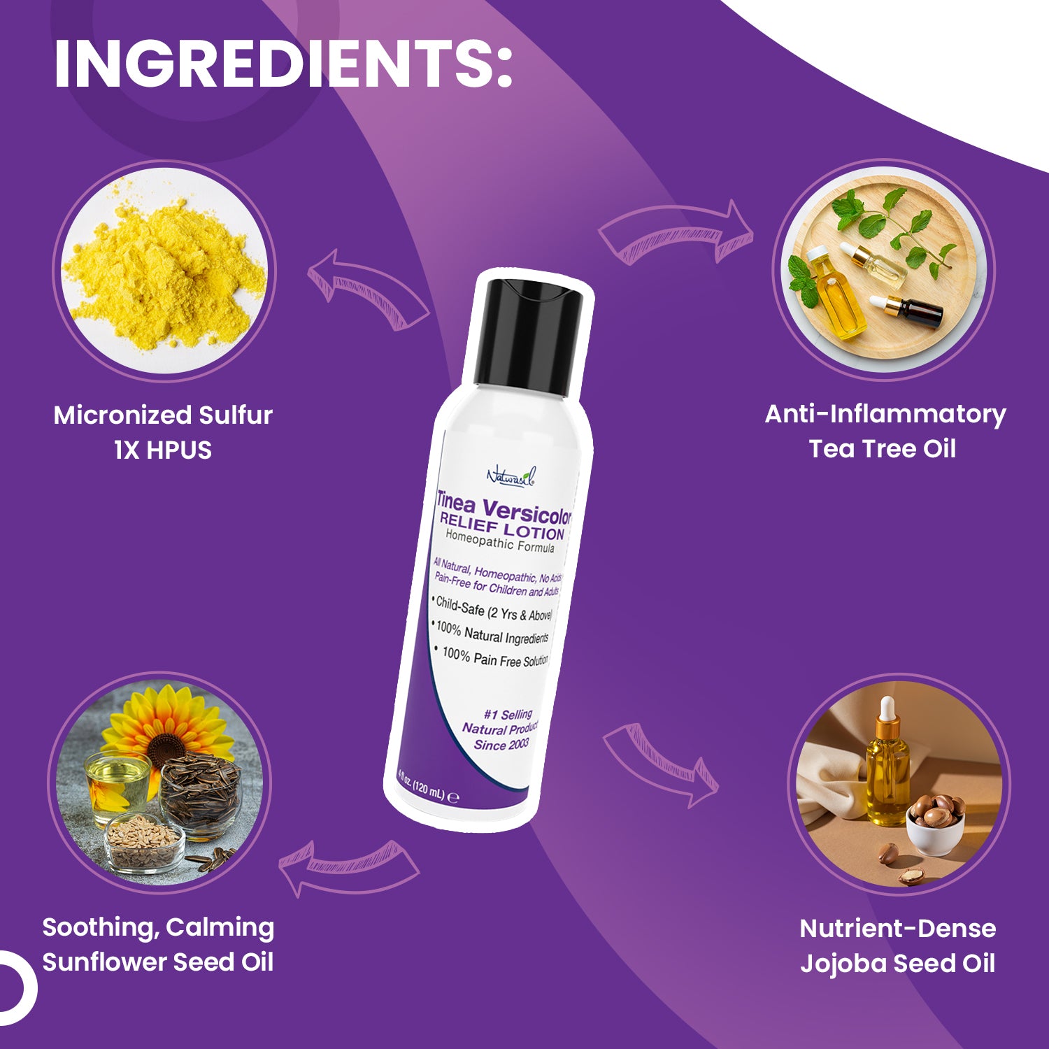 Naturasil Tinea Versicolor Treatment Medicated Lotion