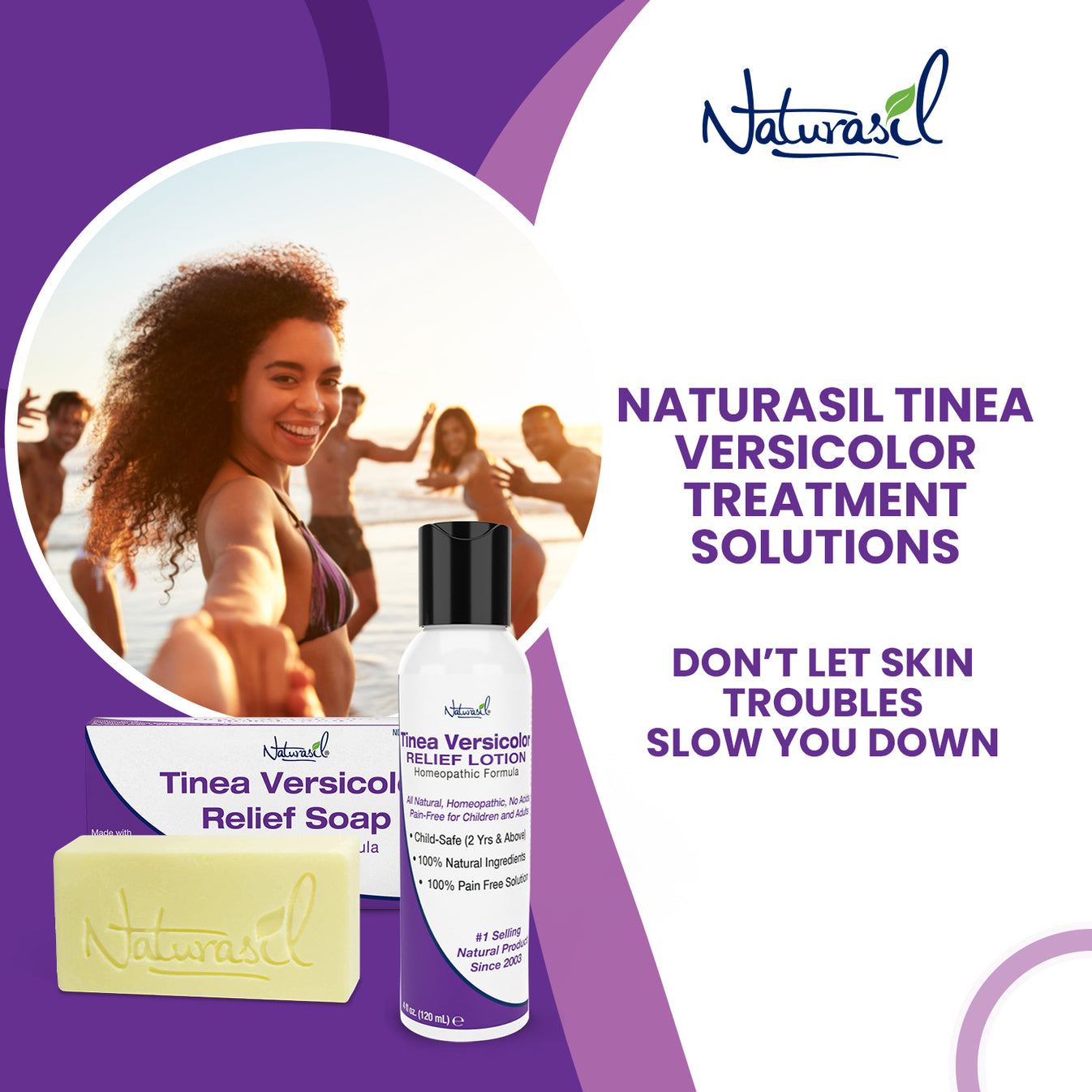 Naturasil Tinea Versicolor Treatment Kit | 4oz Tinea Versicolor 10% ...