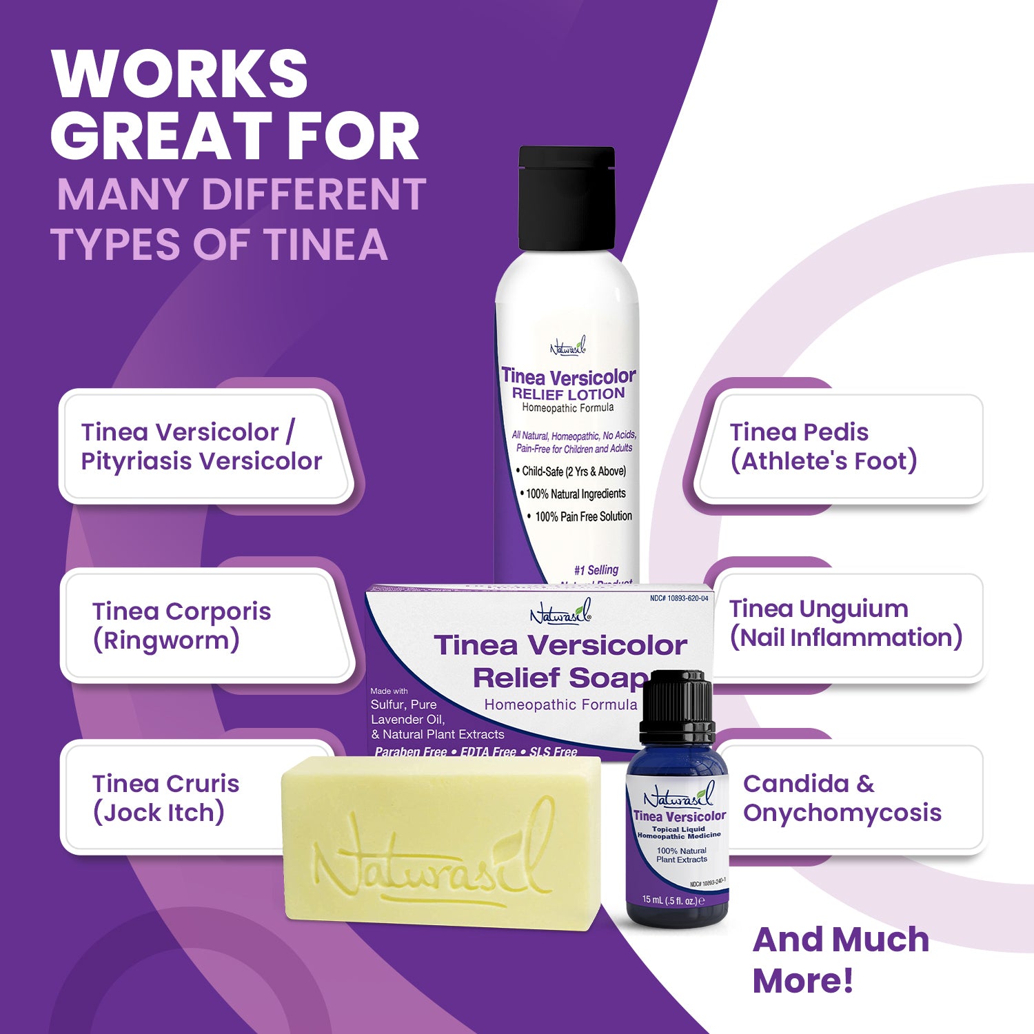 Naturasil Tinea Versicolor Treatment Kit | 4oz Tinea Versicolor 10% ...