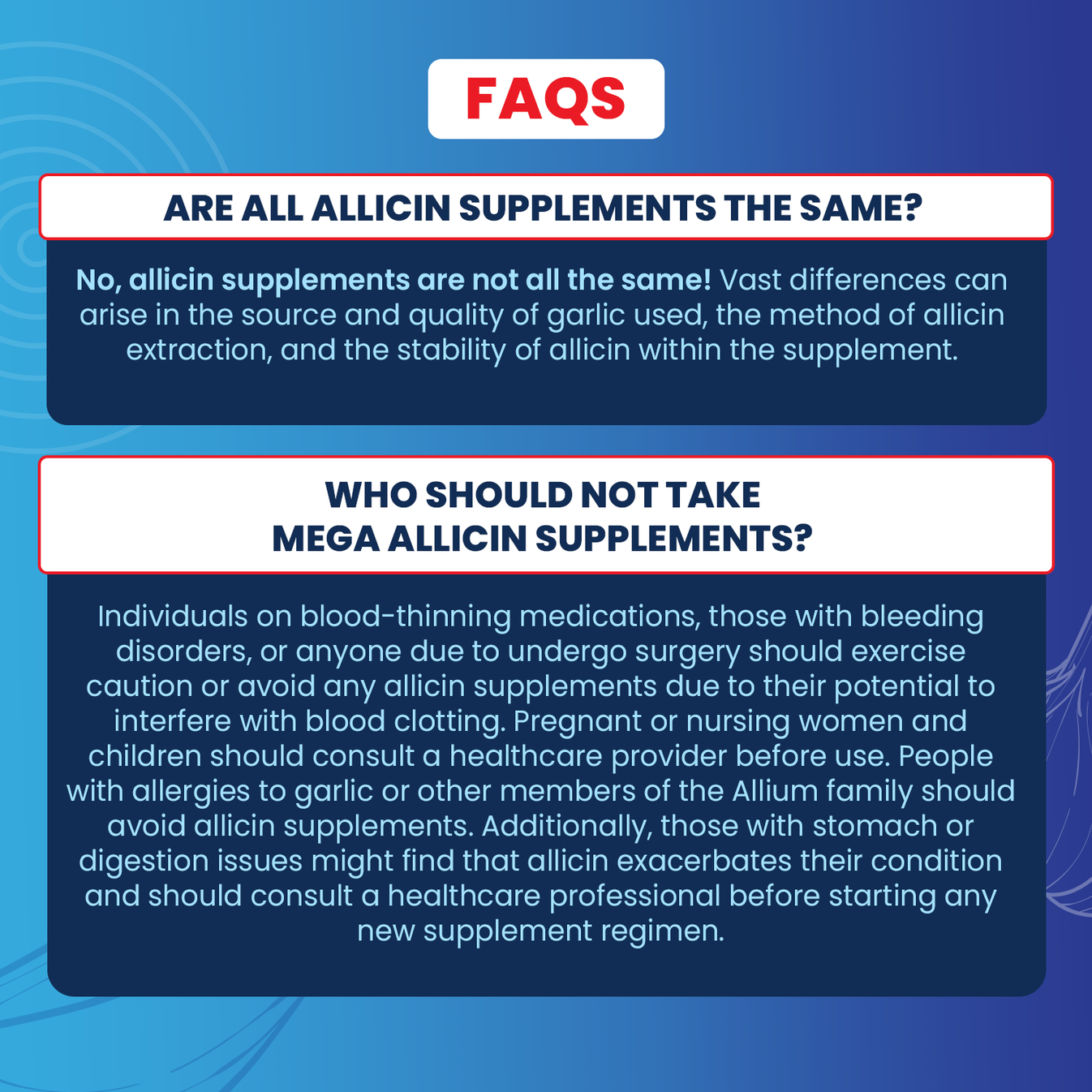 Mega Allicin 100% Allicin from Premium Garlic Made from a Patented and ...
