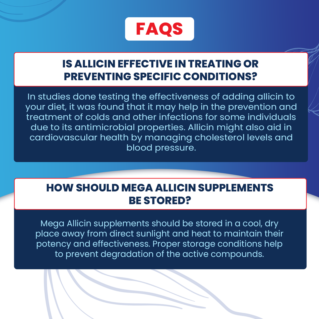 Mega Allicin 100% Allicin from Premium Garlic Made from a Patented and ...