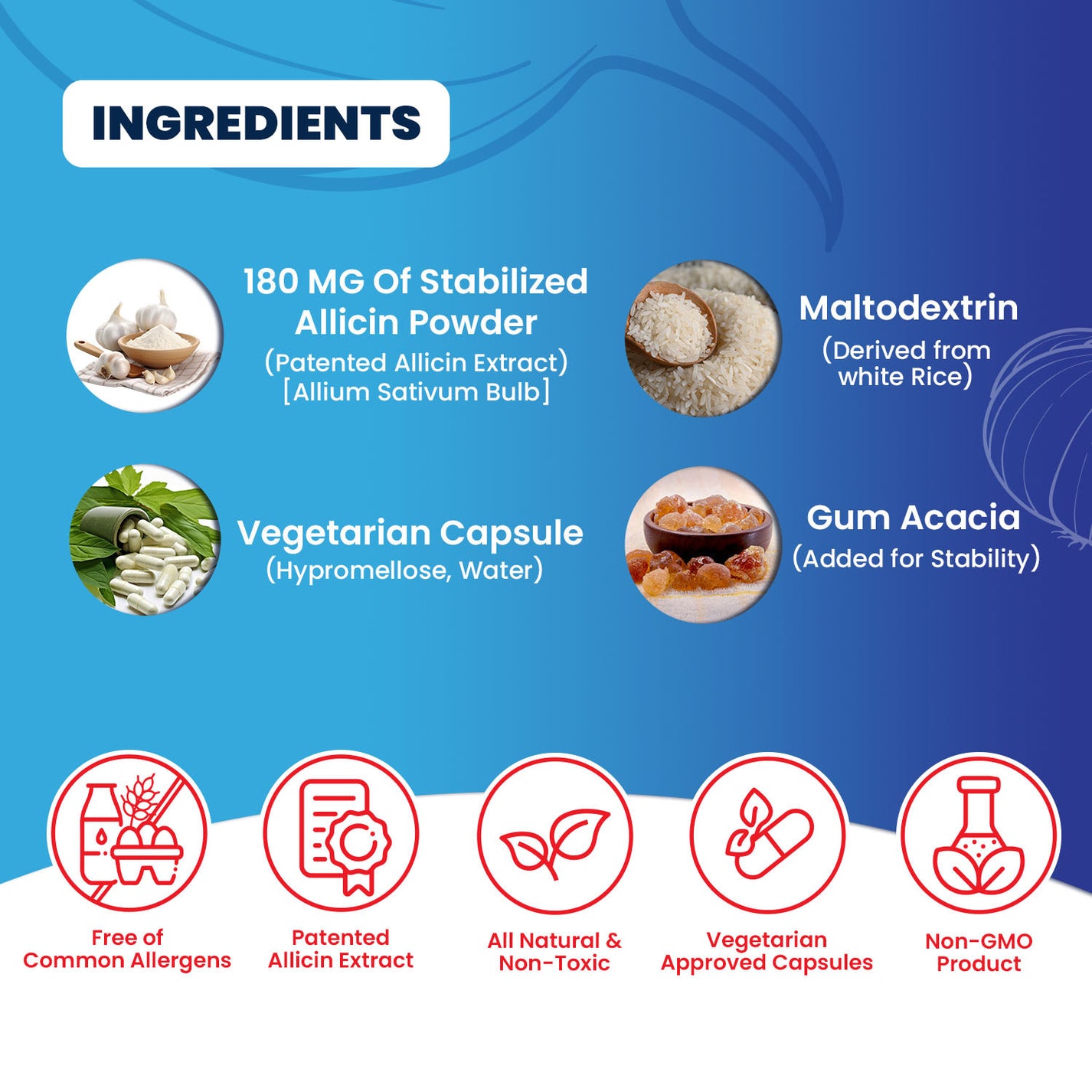 Mega Allicin 100% Allicin from Premium Garlic Made from a Patented and ...