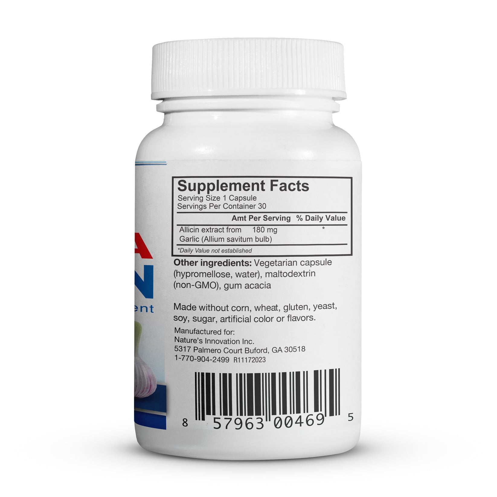 Mega Allicin 100% Allicin from Premium Garlic Made from a Patented and ...