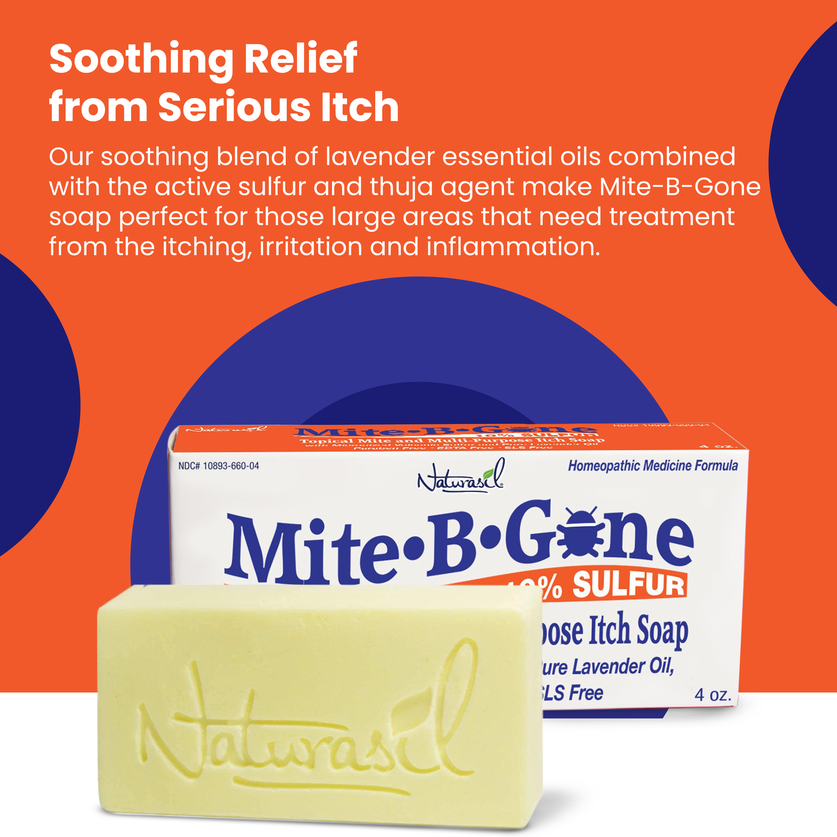 Mite-B-Gone Soaps (2 - 4 oz bars) – Naturasil