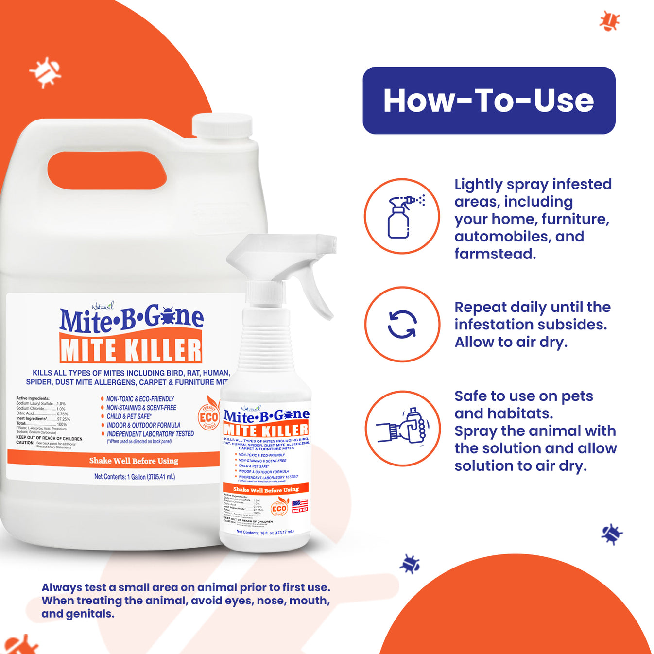 Mite-B-Gone Mite Killer Spray 16oz – Naturasil