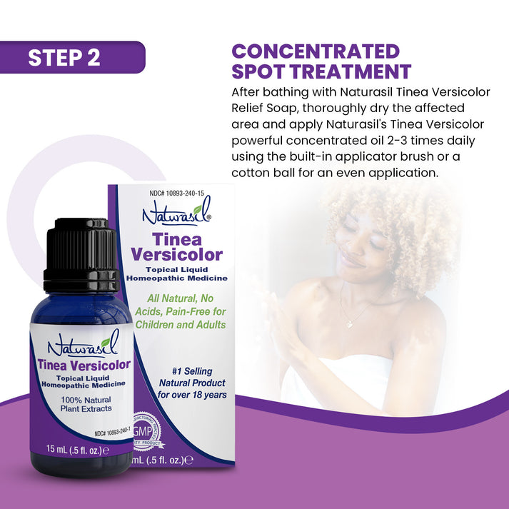Naturasil Tinea Versicolor Treatment Kit | 4oz Tinea Versicolor 10% ...