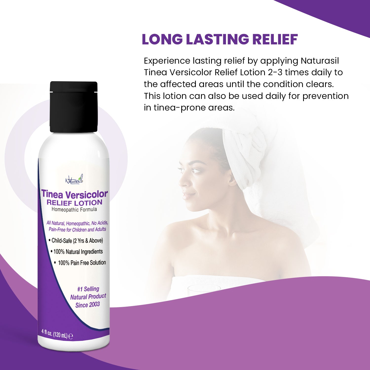 Naturasil Tinea Versicolor Treatment Medicated Lotion