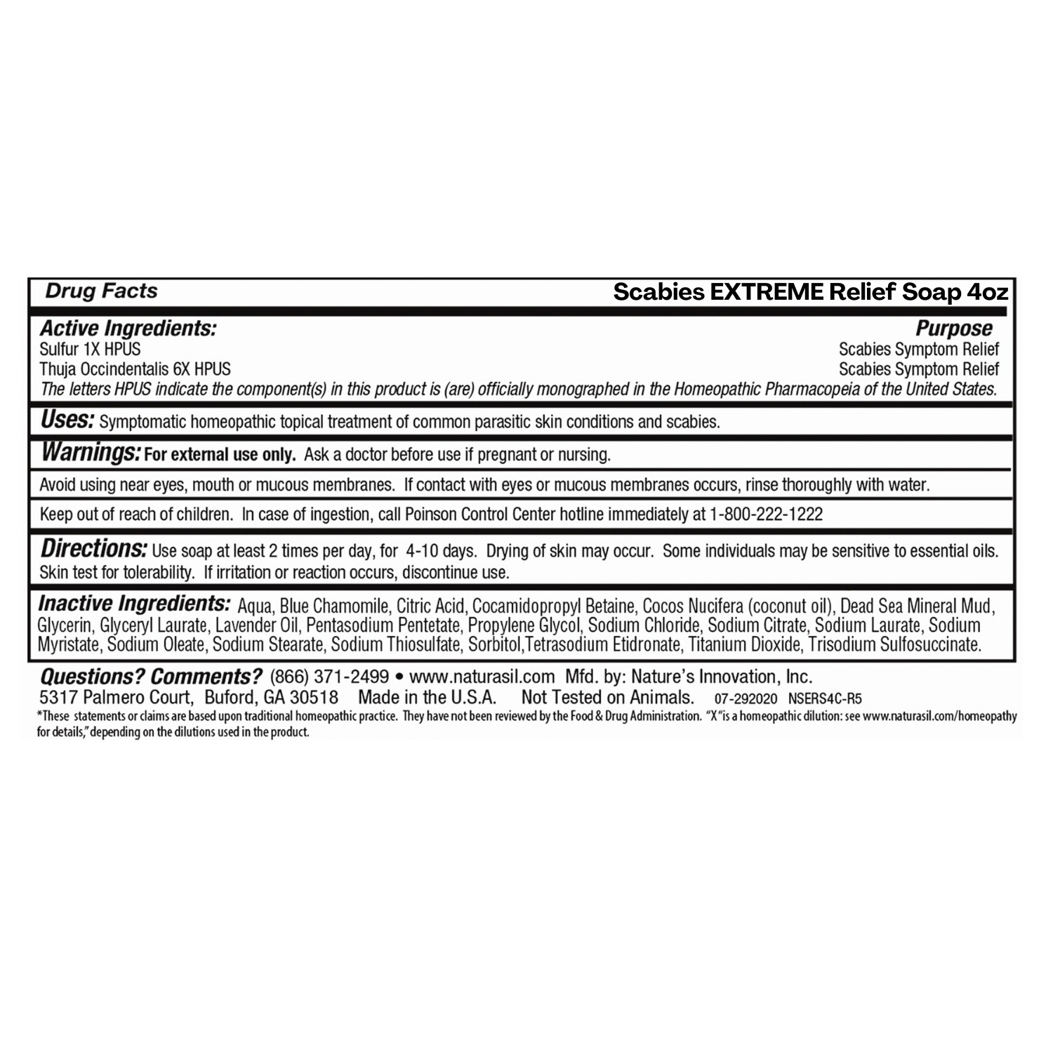 Natural Scabies Treatment Extreme Relief Soap – Naturasil