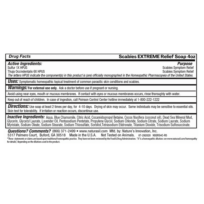 Scabies EXTREME 10% Sulfur 100% Pure Dead Sea Mud Treatment Soap | 4 o ...