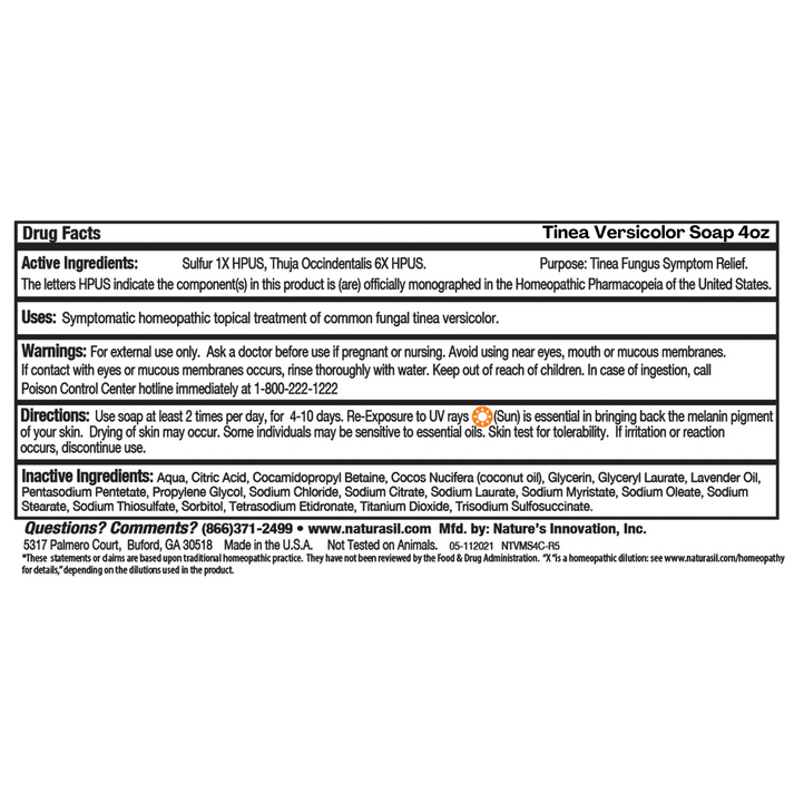 Naturasil Tinea Versicolor 10% Sulfur Medicated Soap | 4oz Bar | Also ...
