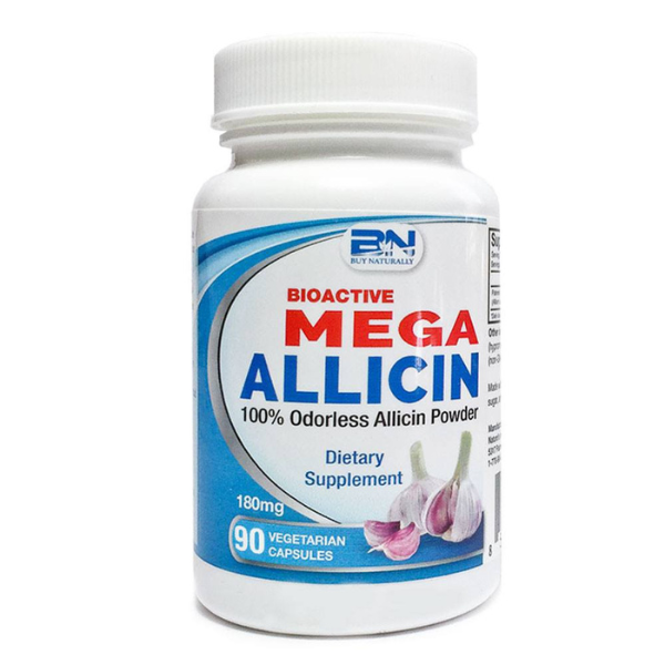 Mega Allicin 100% Allicin from Premium Garlic Made from a Patented and ...