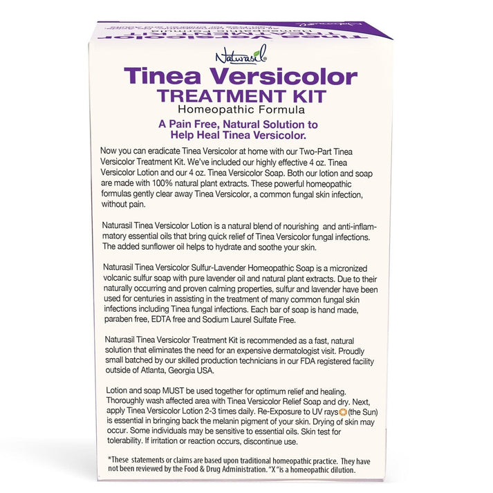 Kit de tratamiento Naturasil Tiña Versicolor | Jabón medicado Tinea ...