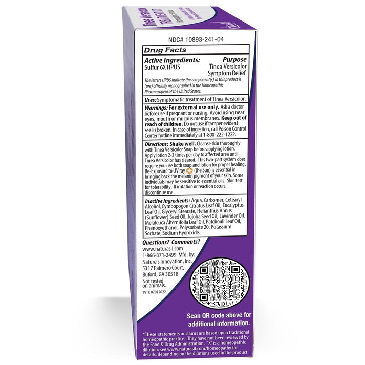 Kit de tratamiento Naturasil Tiña Versicolor | Jabón medicado Tinea ...